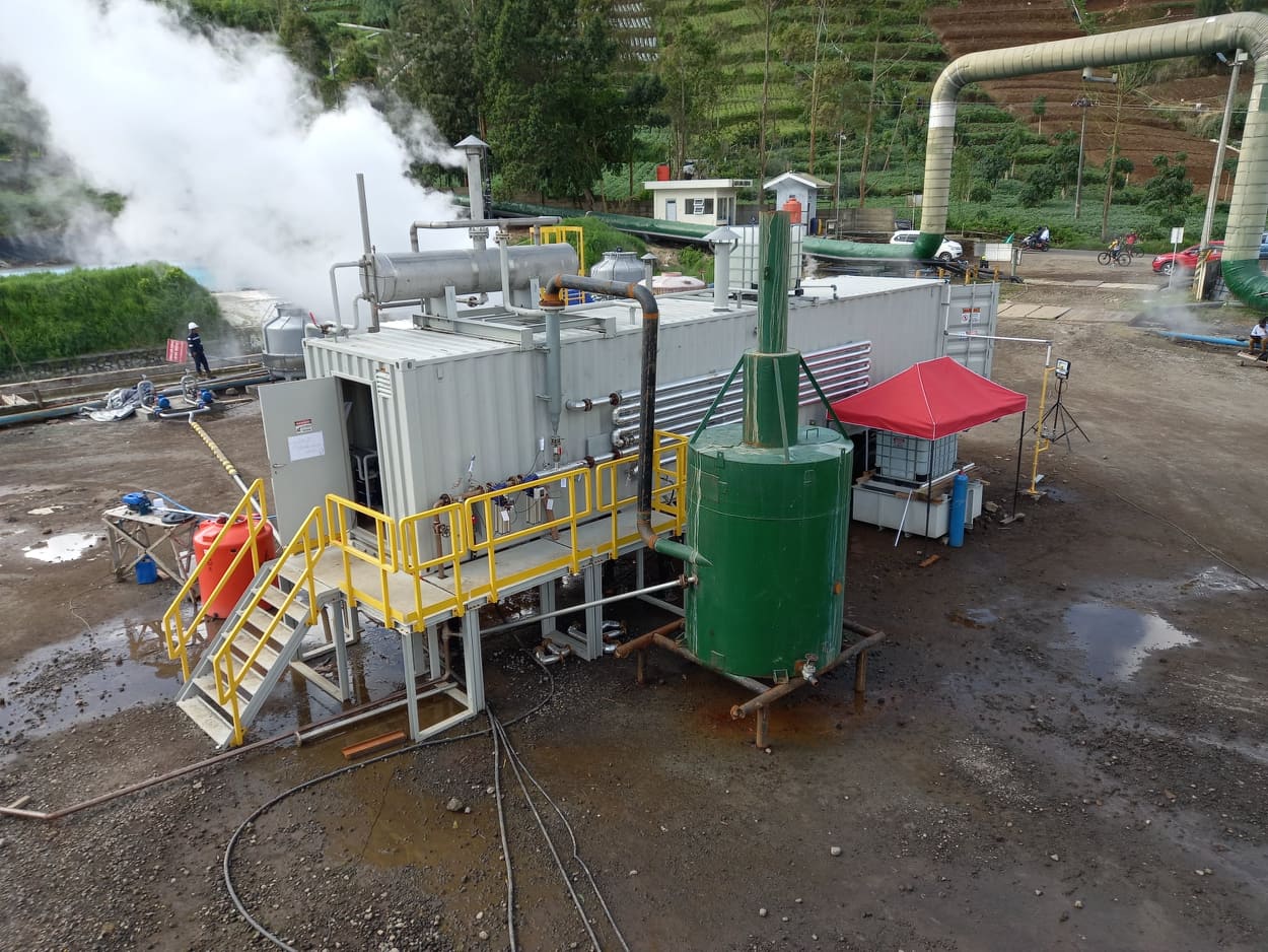 Geothermal scaling mitigation plant of PT Geo Dipa Energi, Indonesia