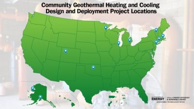 US DOE announces funding for community geothermal heating and cooling
