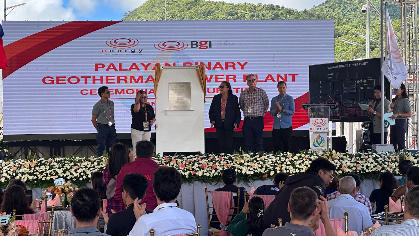 EDC inaugura planta binaria de energía geotérmica “Palayan Bayan” de 28 ...