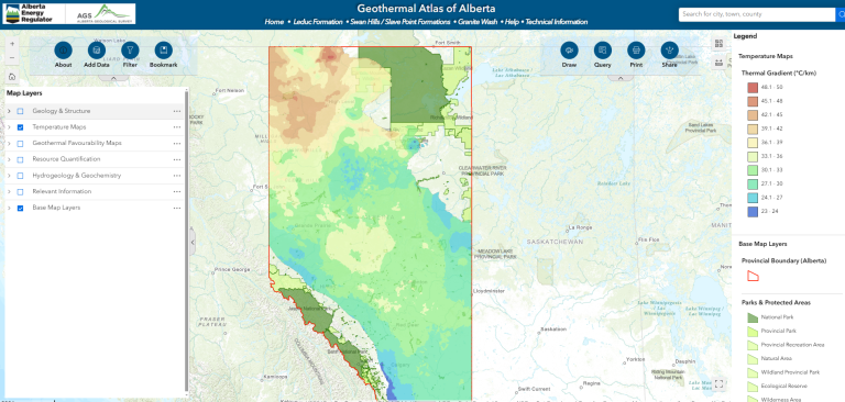 Alberta, Canada publishes Atlas of deep geothermal energy potential