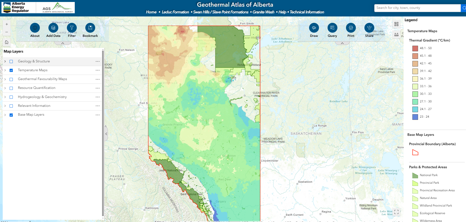 Alberta, Canada publishes Atlas of deep geothermal energy potential