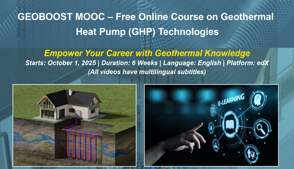 New free online course on shallow geothermal energy available on edX